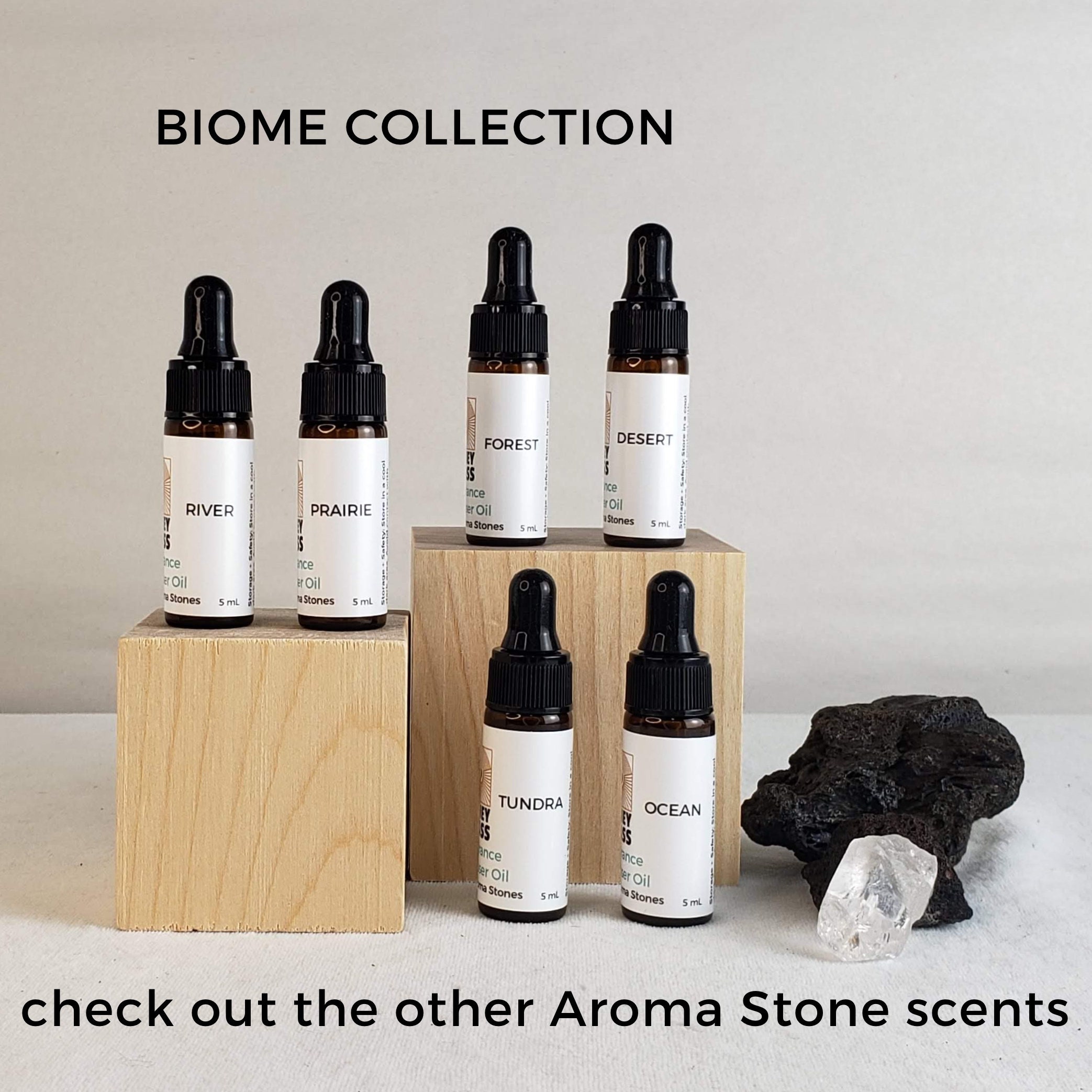 FOREST Aroma Stones Set / Pre-scented Lava Rocks and Crystals ...