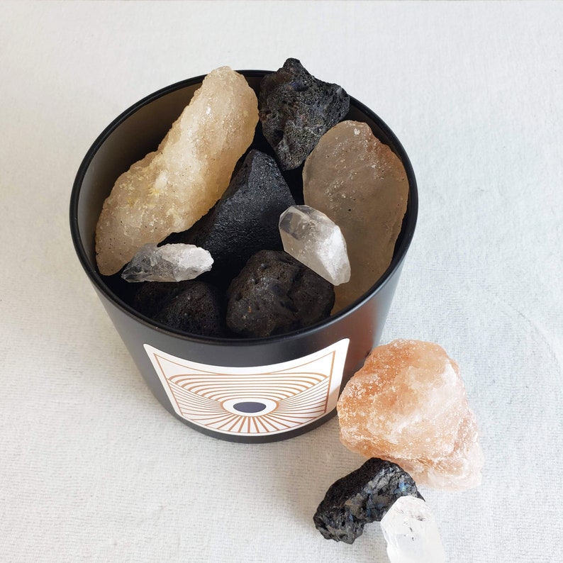 FOREST Aroma Stones Set / Pre-scented Lava Rocks and Crystals ...