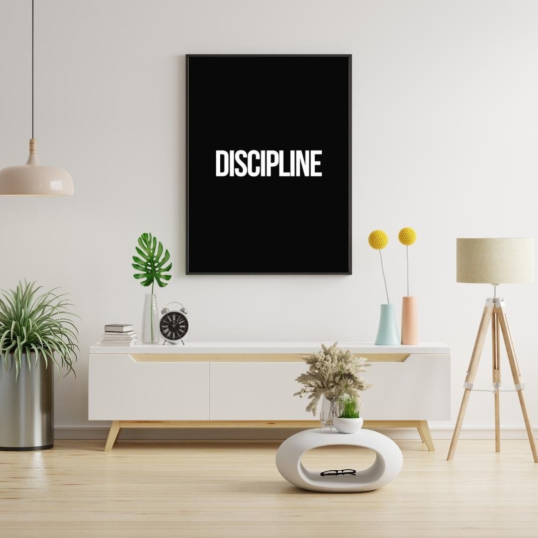 DISCIPLINE Digital Wall Art Printable Wall Decor: Digital Artwork ...