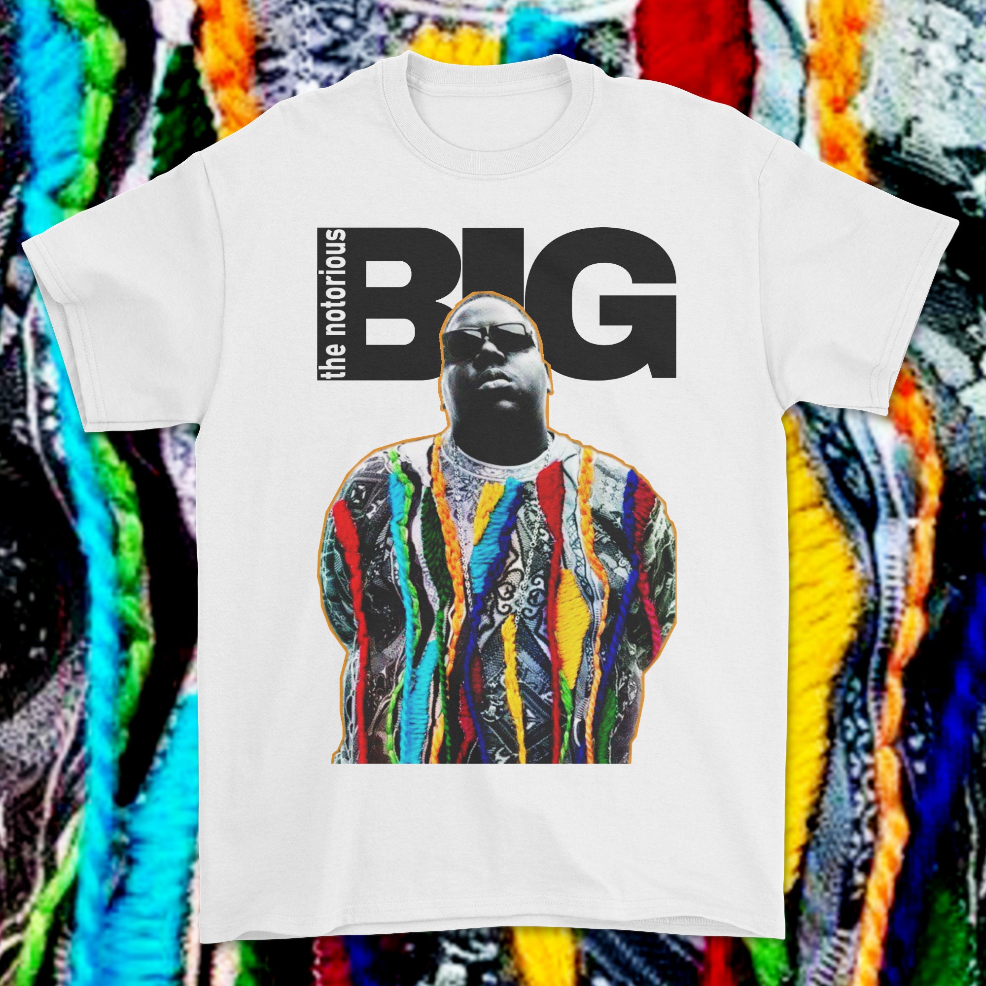 The Notorious BIG Biggie Smalls Shirt, Coogi, Biggie Smalls Shirt, the ...