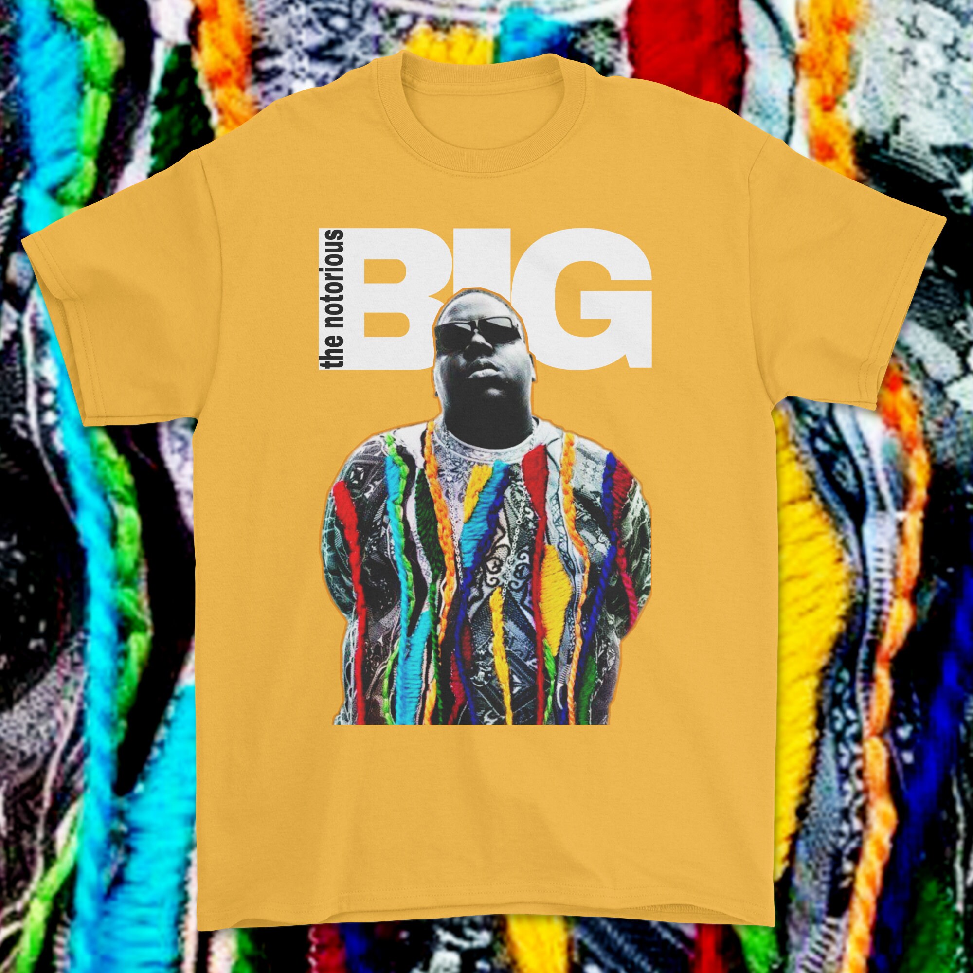 The Notorious BIG Biggie Smalls Shirt, Coogi, Biggie Smalls Shirt, the ...