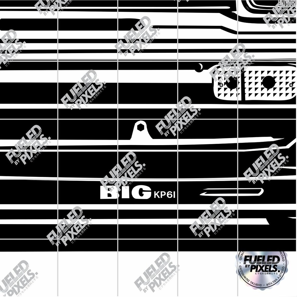 Toyota Starlet Kp61 Front Vectorised - Etsy