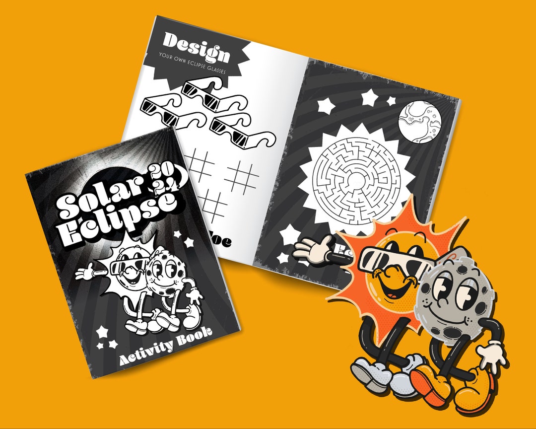 Solar Eclipse Coloring and Activity Book Total Solar Eclipse Kids ...