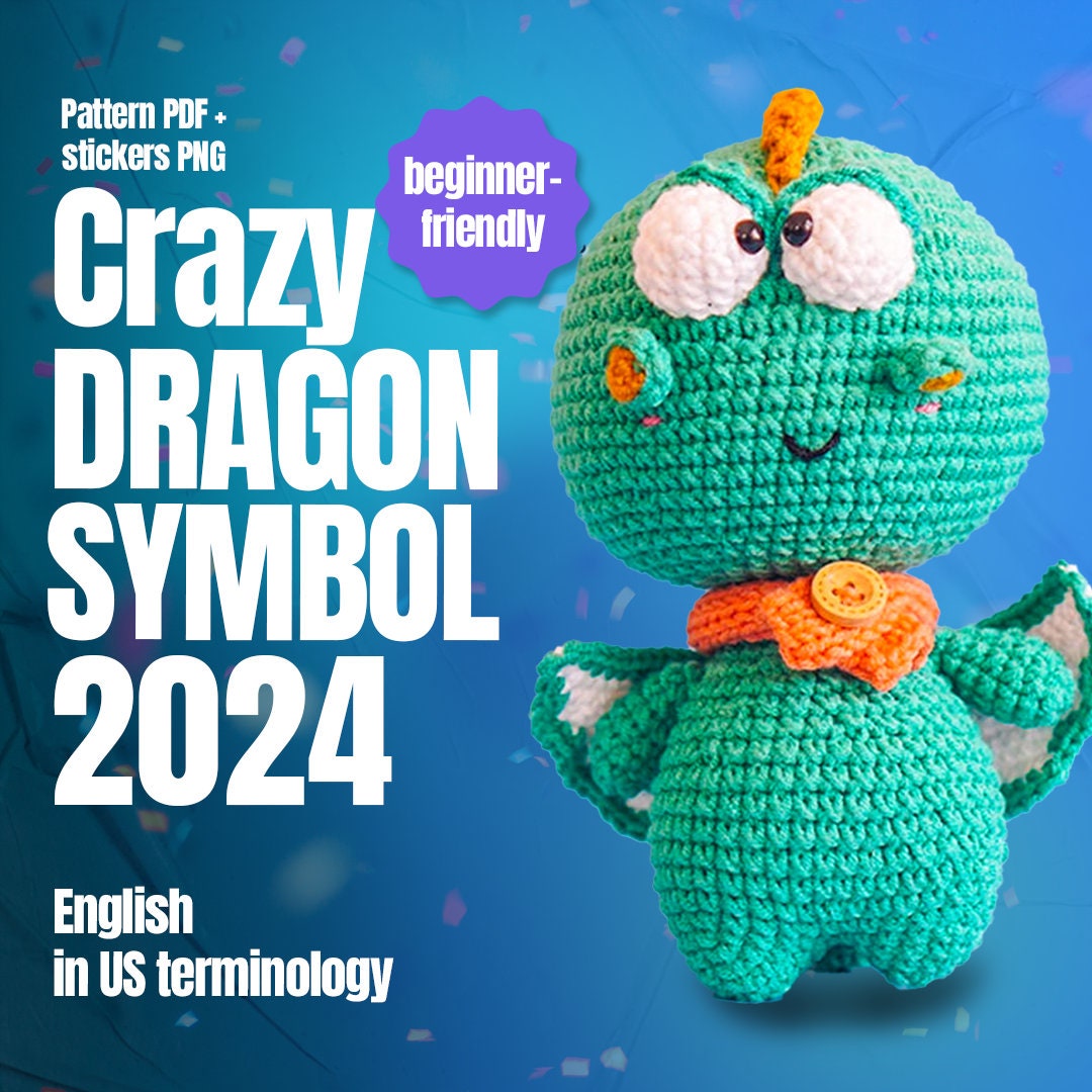 Dragon Crochet Pattern PDF Amigurumi Tutorial PDF in English - Etsy Canada