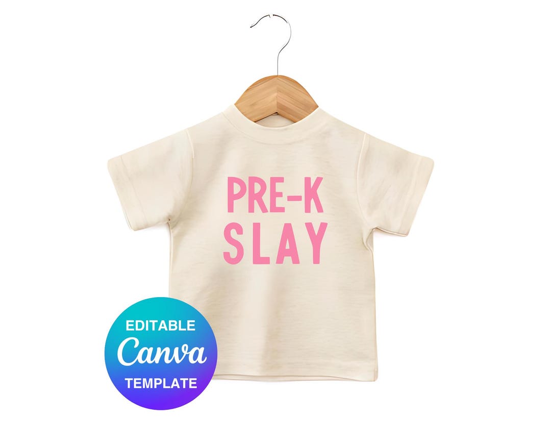 Pre-k Slay Digital Template, School PNG, Digital Template, Canva ...