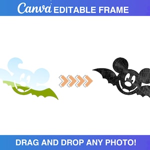 Mickey Mouse Bat Digital Template, Halloween PNG, Digital Template ...