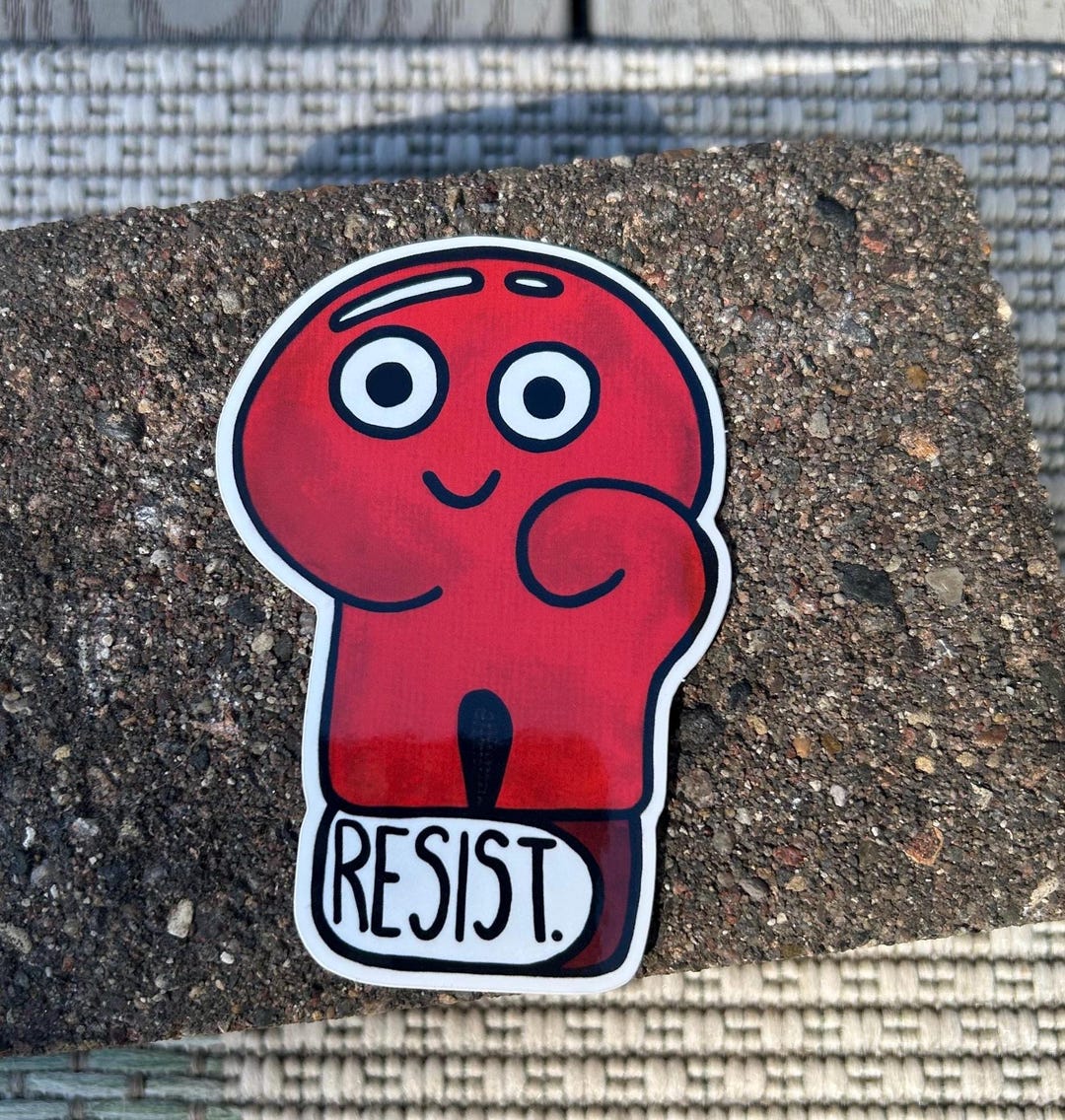 Boxing Glove Resist | Punch Nazis Vinyl Sticker | Boxer - Etsy