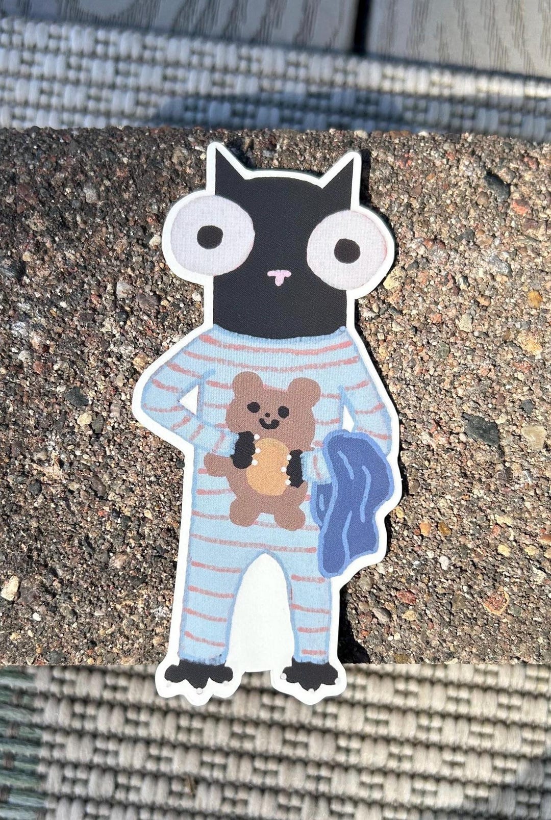 Cat’s Pajamas Vinyl Sticker | Jammies Kitten - Etsy