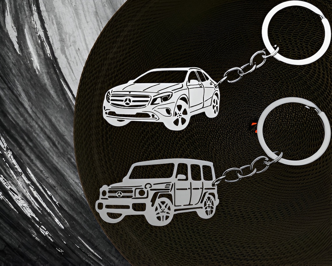 Mercedes Benz Stainless Steel Keychain, Mercedes S Class, G Wagon ...