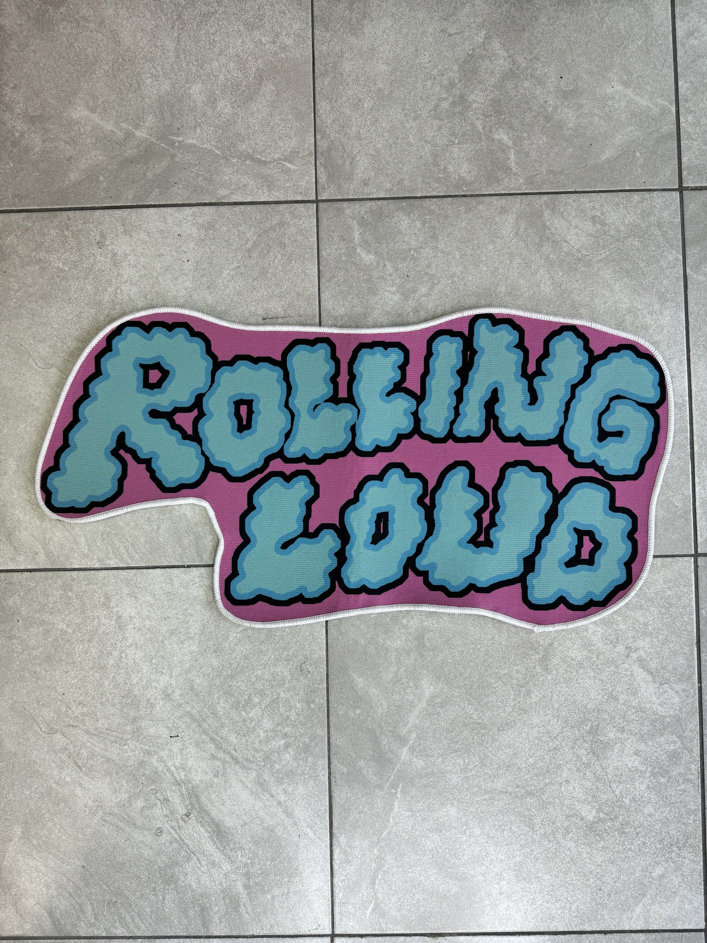 Rolling Loud Music Festival Inspired Rug - Bold Text Statement Floor ...