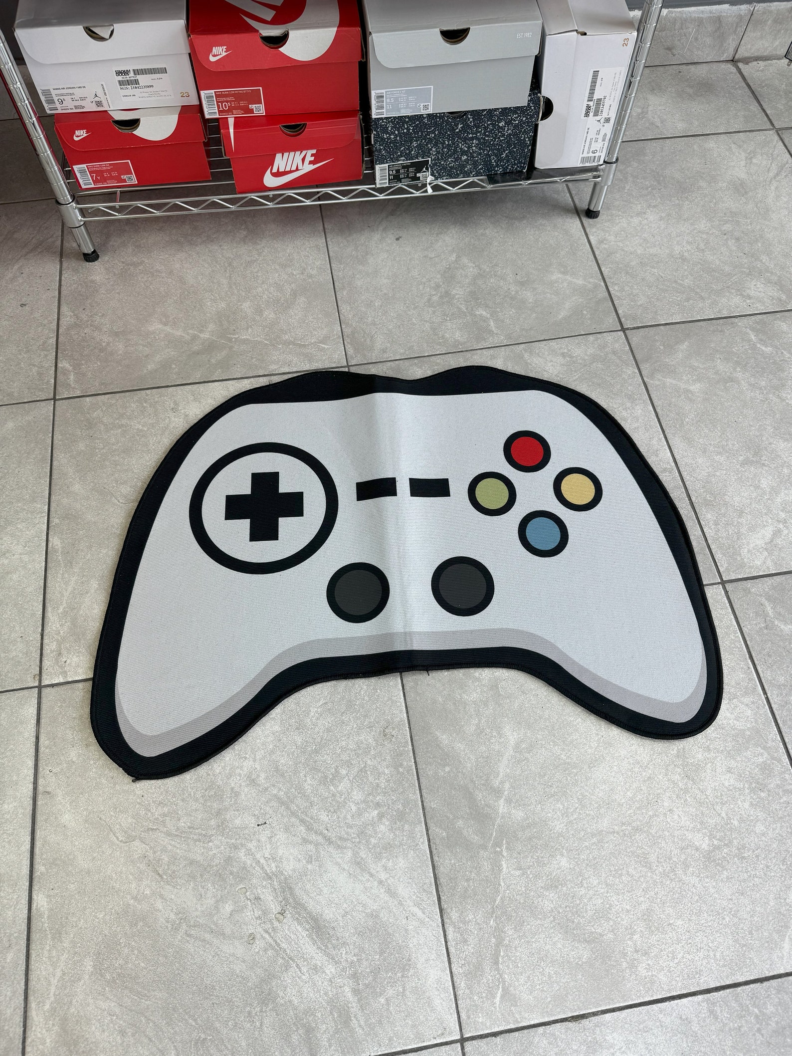 Retro Gaming Controller Rug Area Rug - Nostalgic Game Room Decor ...