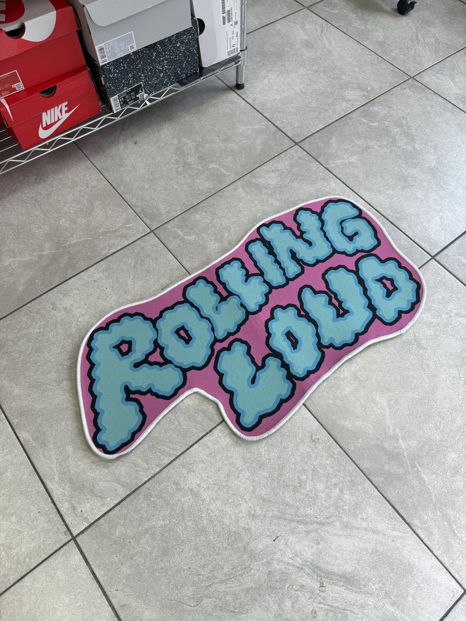 Rolling Loud Music Festival Inspired Rug - Bold Text Statement Floor ...