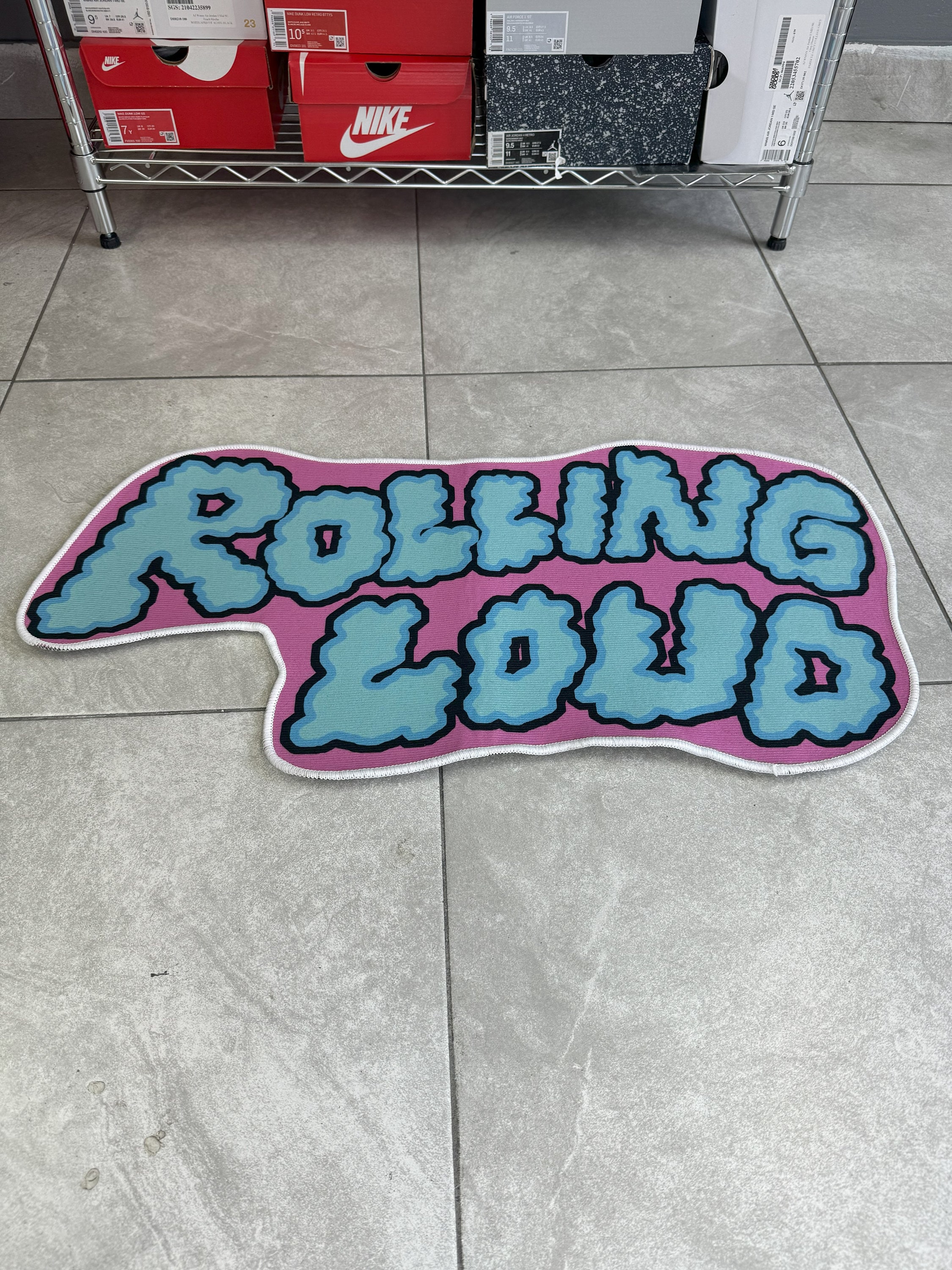 Rolling Loud Music Festival Inspired Rug - Bold Text Statement Floor ...