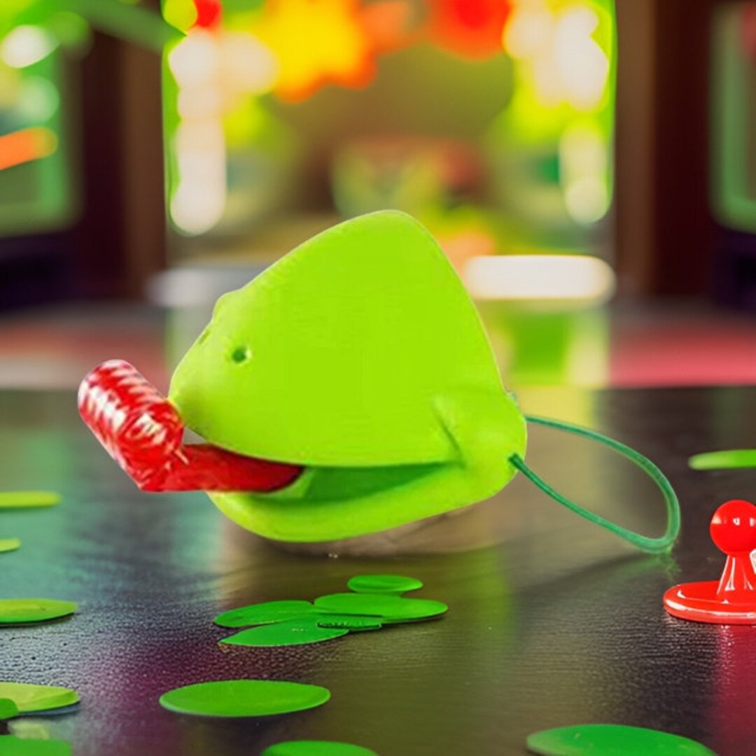 Frog Tongue-sticking Toy Mask Wave Tongue Lick Card Board Game Anti ...