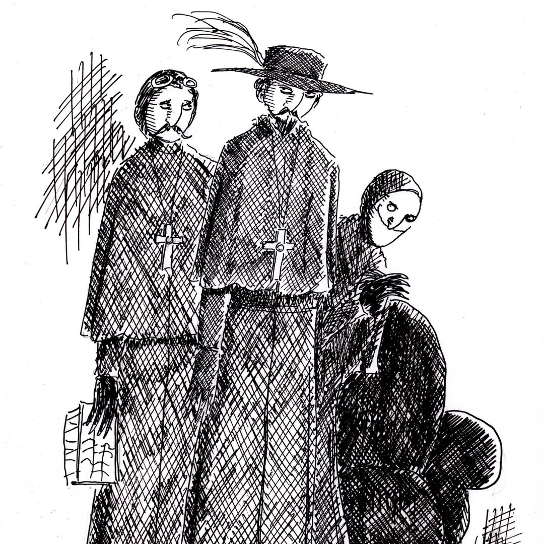 Monty Python the Spanish Inquisition 9x12 Pen and Ink Artwork - Etsy