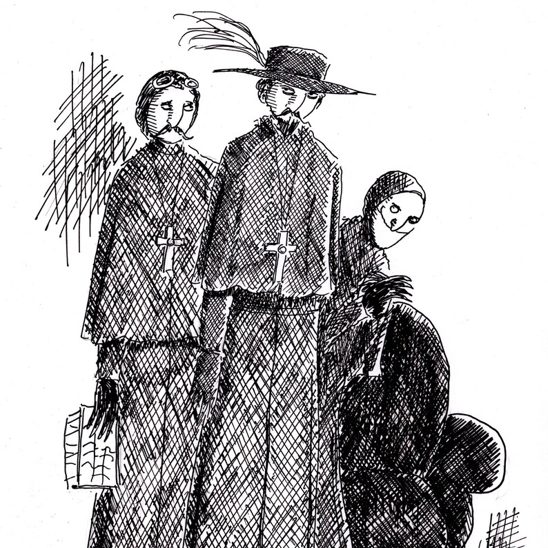 Monty Python the Spanish Inquisition 9x12 Pen and Ink Artwork - Etsy