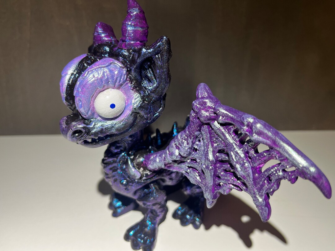 3D Printed Flexible Zombie Dragon hand Painted - Etsy