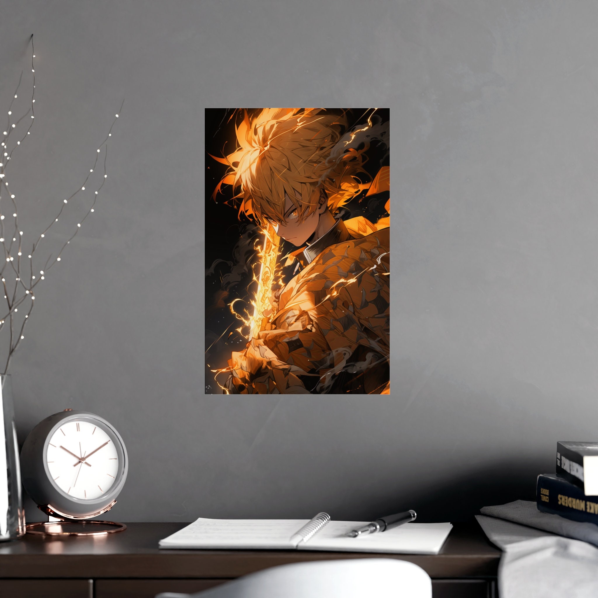 Zenitsu Canvas/poster - Demon Slayer Artwork - Etsy