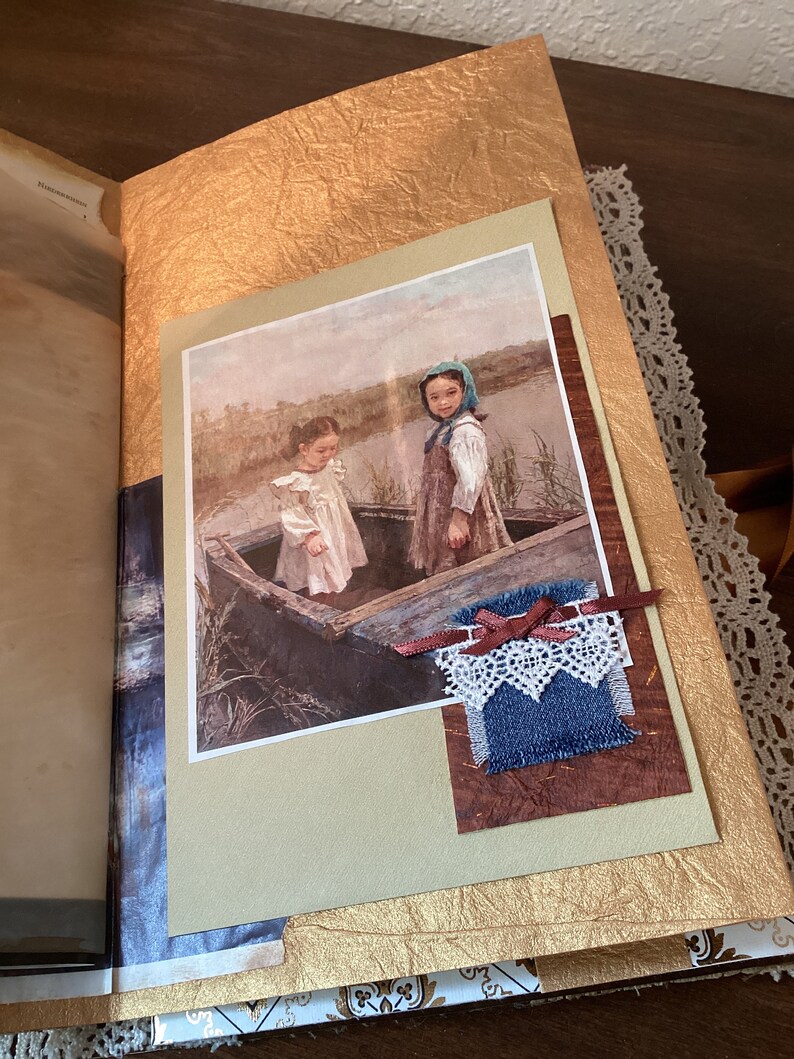 Handmade Journal Paper Crafts Hand Bound Journal Gift Fall - Etsy