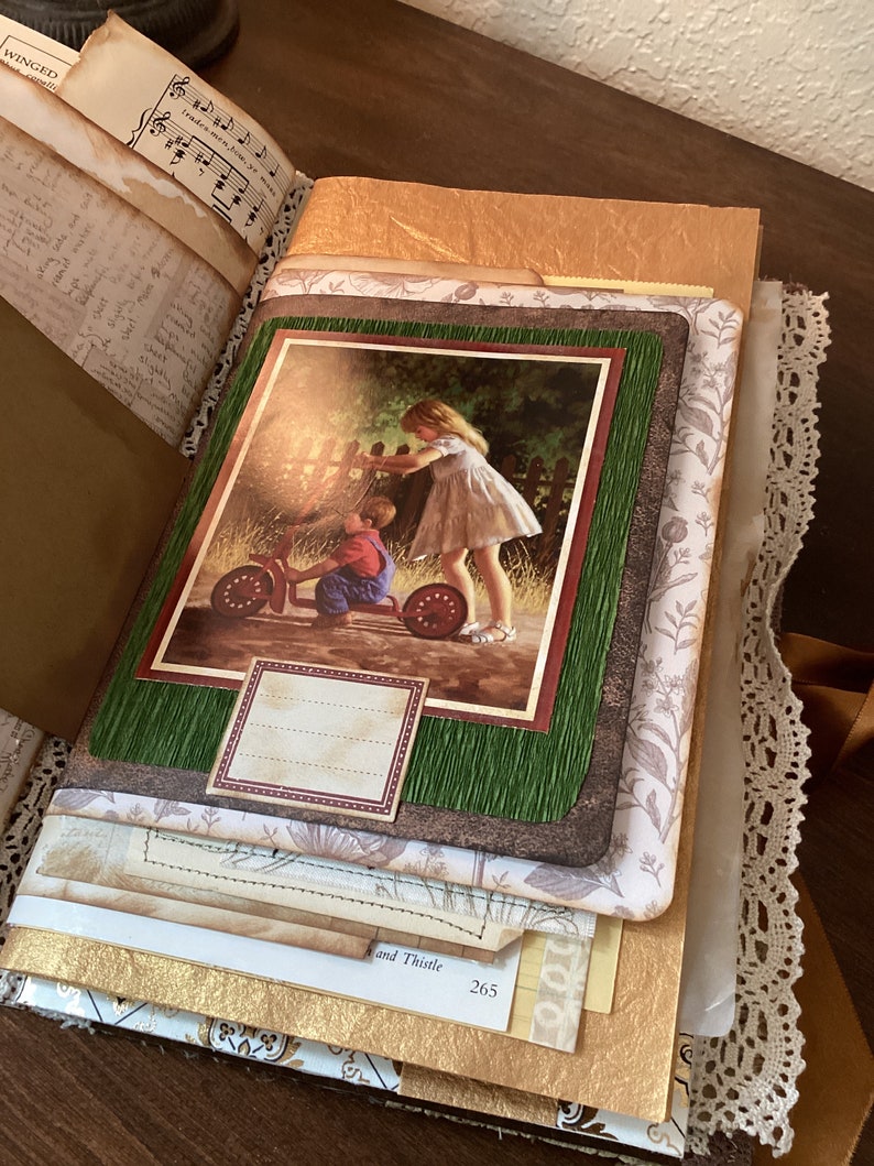 Handmade Journal Paper Crafts Hand Bound Journal Gift Fall - Etsy