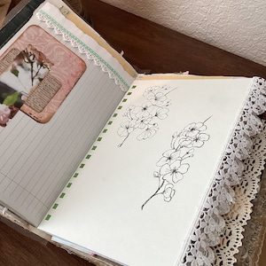 Handmade Journal | Paper Crafts | Hand Bound | Journal | Gift | Roses ...