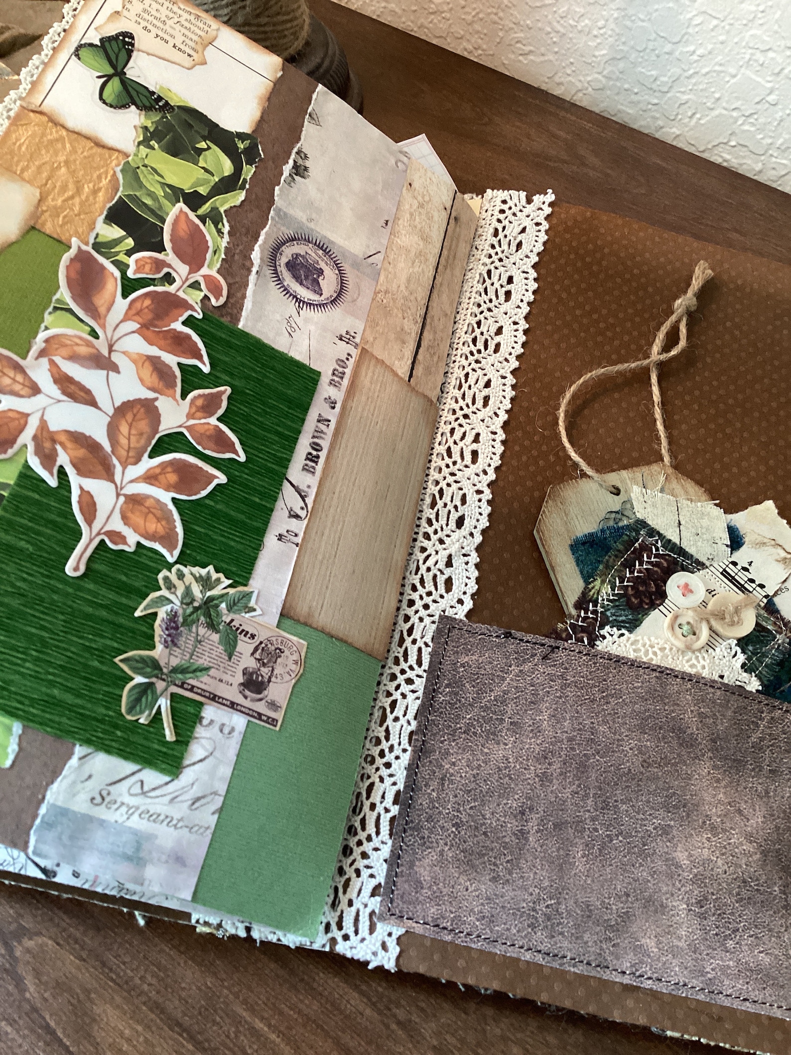 Handmade Journal Paper Crafts Hand Bound Journal Gift Fall - Etsy