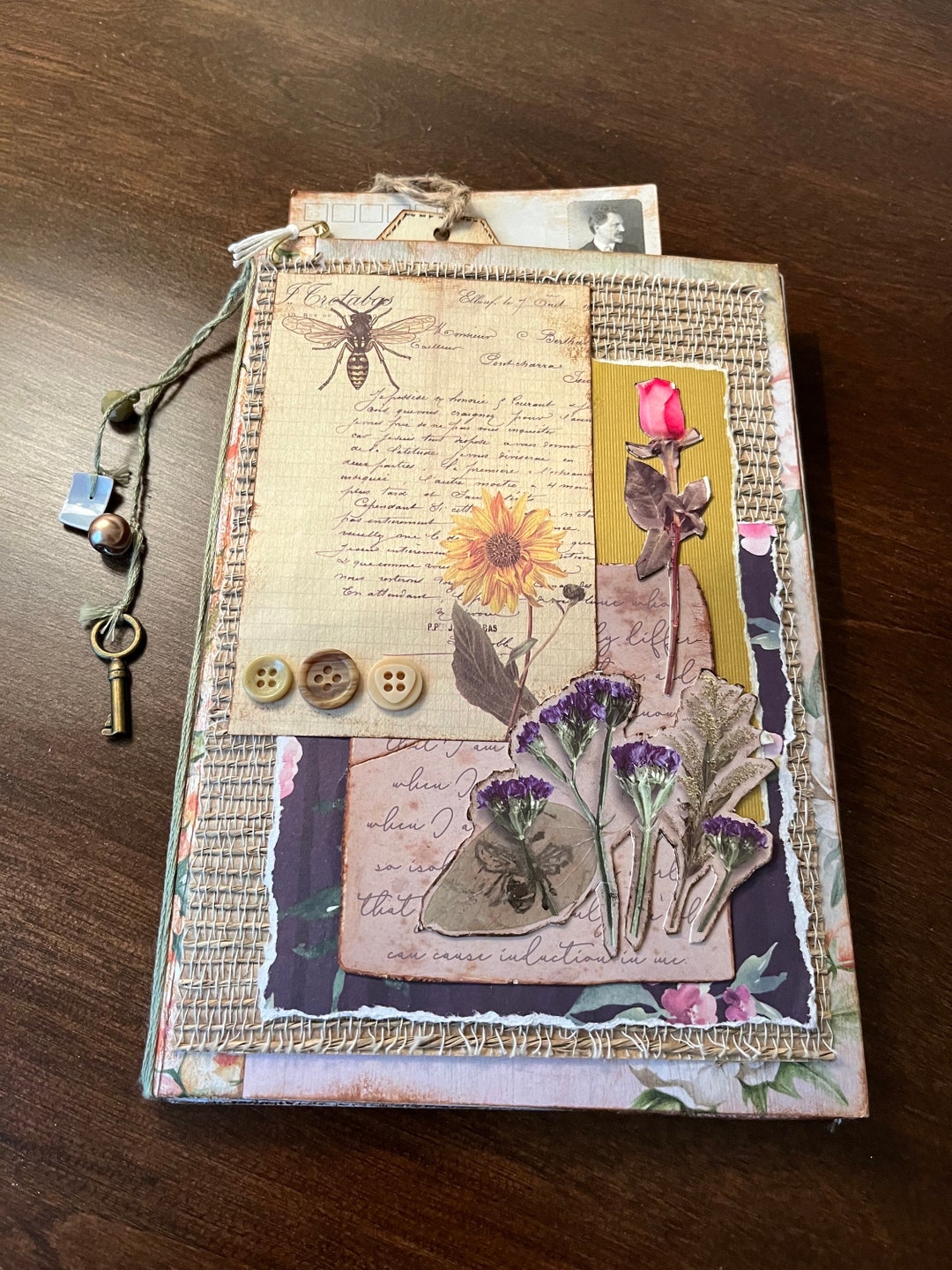 Handmade Junk Journal | Paper Crafts | Handbound | Journal | Gift - Etsy