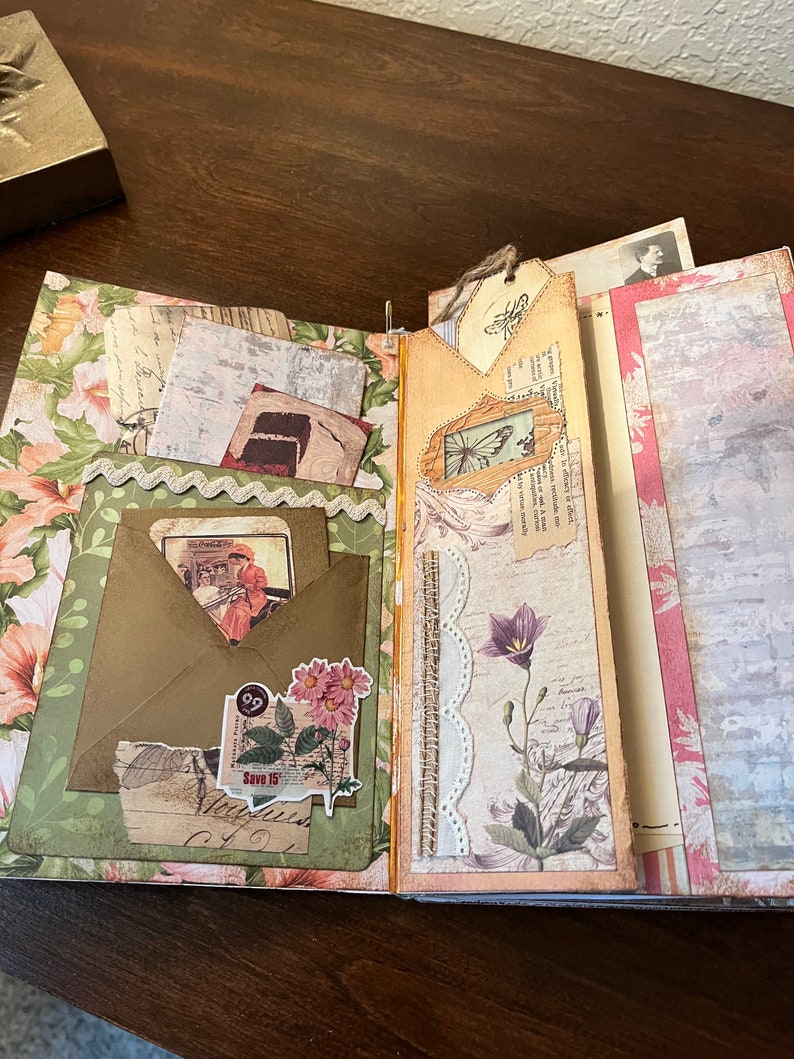 Handmade Junk Journal | Paper Crafts | Handbound | Journal | Gift - Etsy