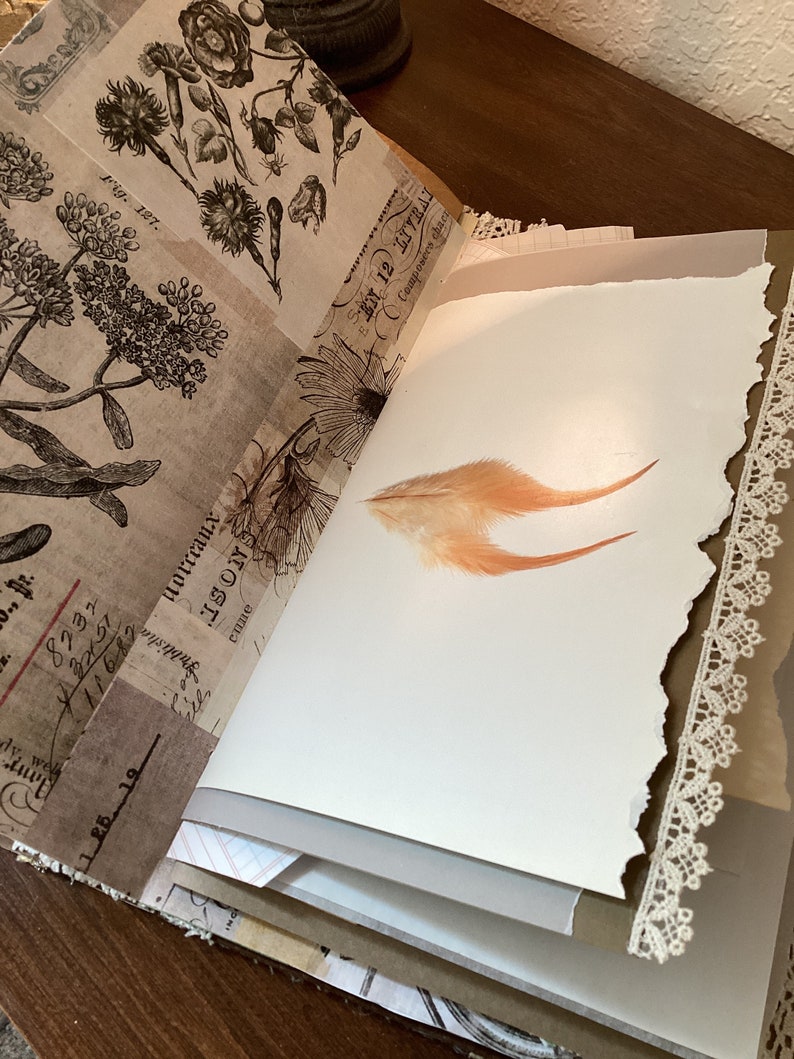 Handmade Journal Paper Crafts Hand Bound Journal Gift Fall - Etsy