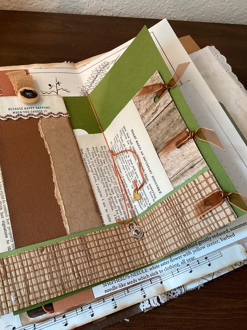 Handmade Journal Paper Crafts Hand Bound Journal Gift Fall - Etsy