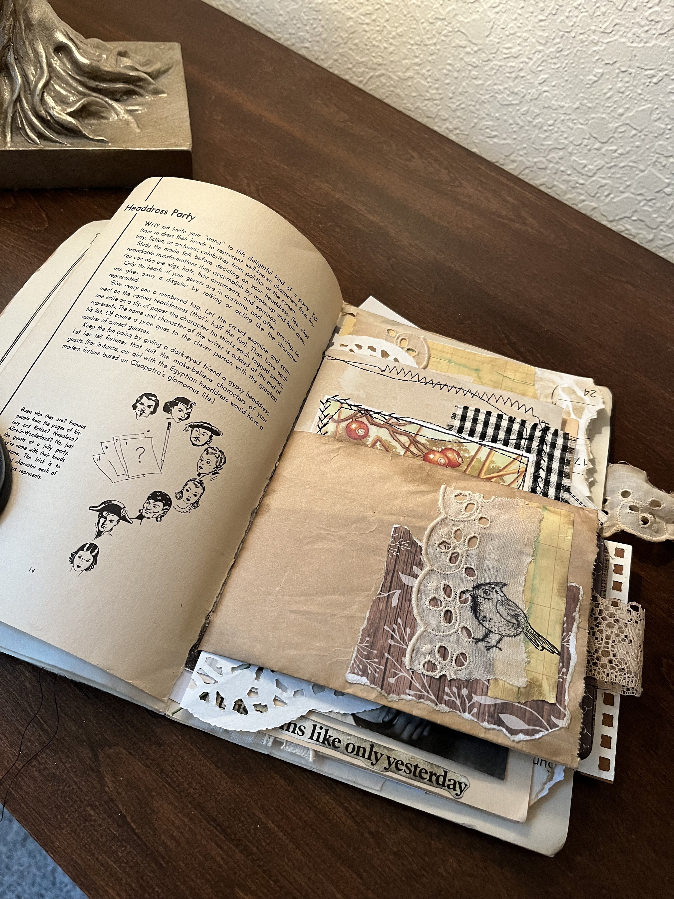 Handmade Junk Journal | Paper Crafts | Vintage Paper | Handbound ...