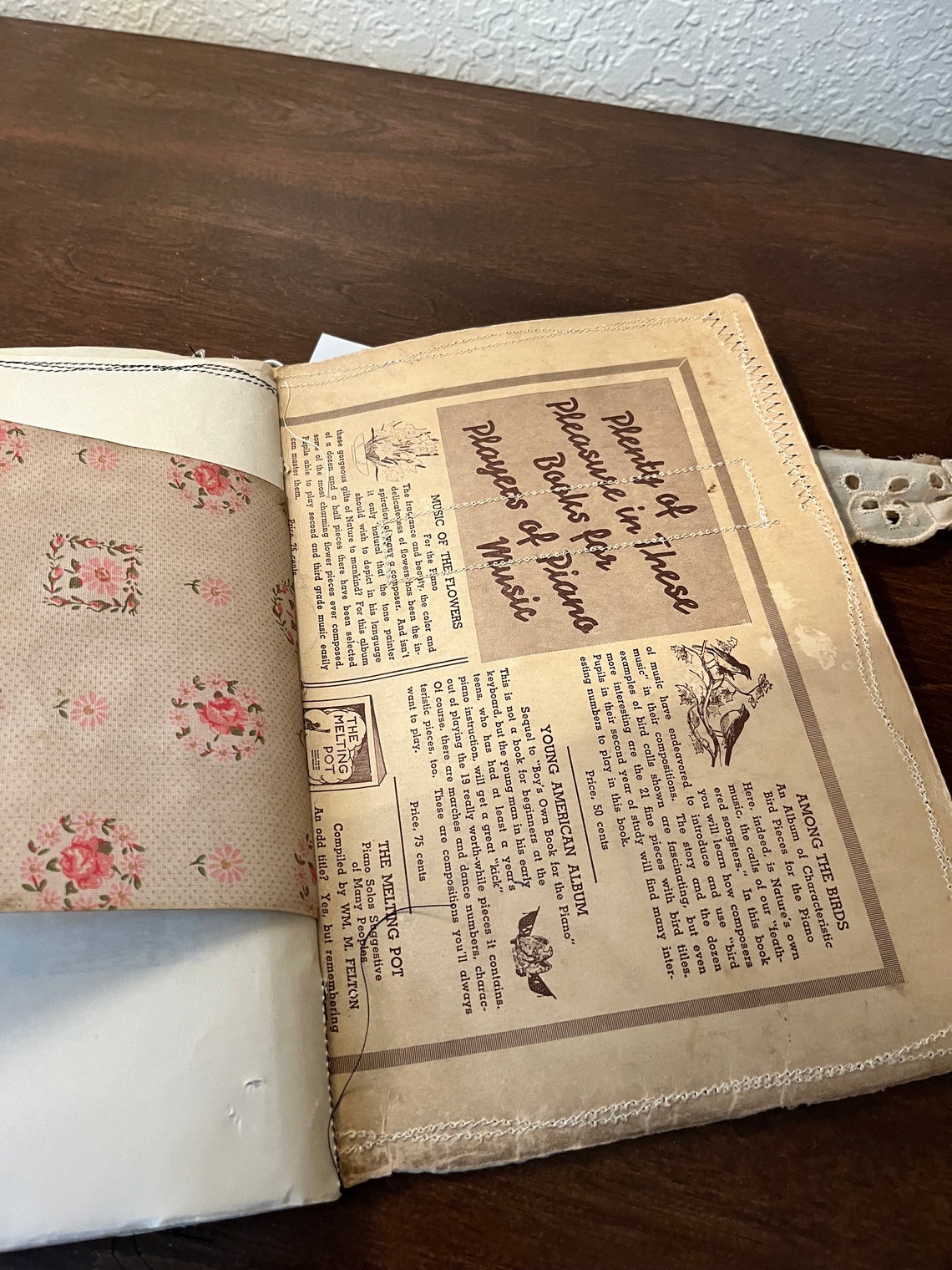 Handmade Junk Journal Paper Crafts Vintage Paper Handbound Journal Gift ...