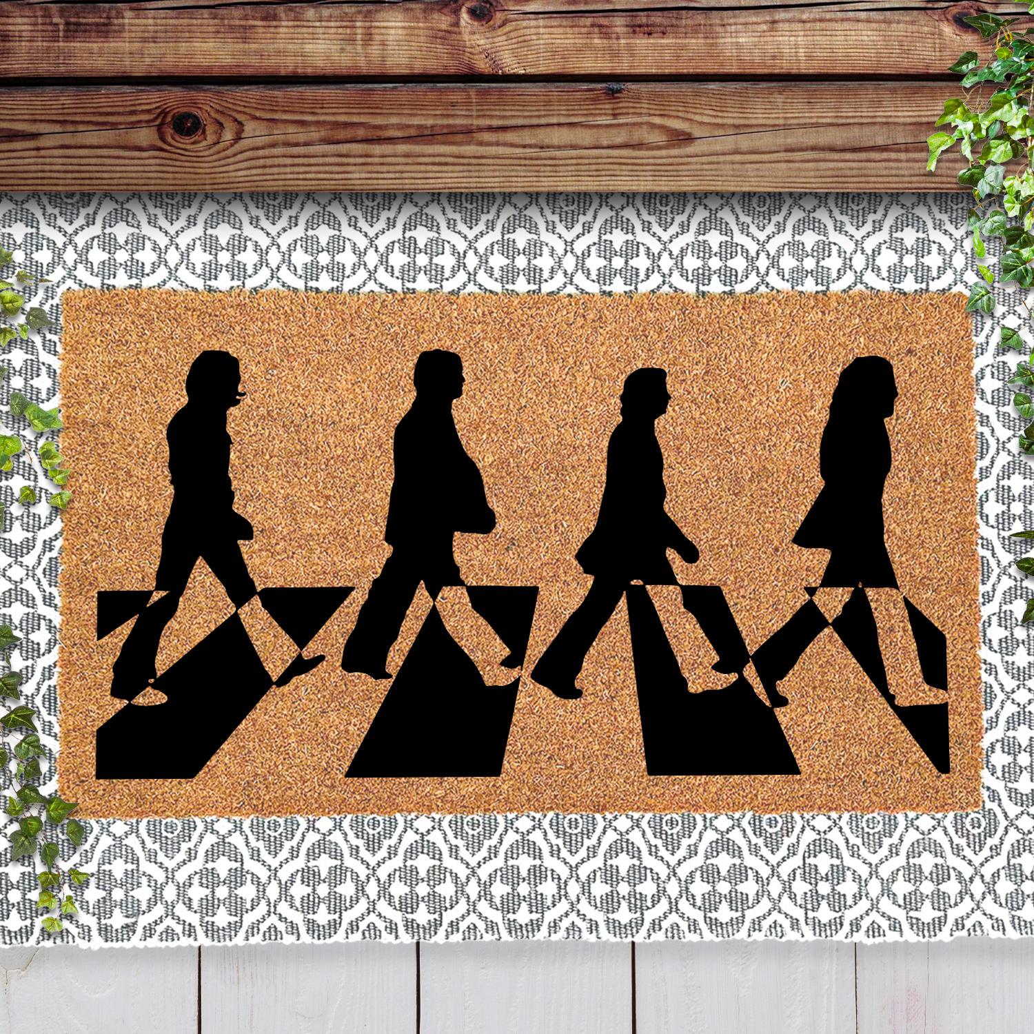 Handcrafted Beatles Inspired Doormat - Bring the Iconic Band's Spirit ...