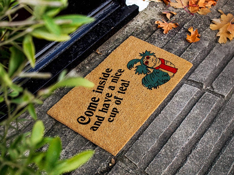 Labyrinth Worm Doormat | Fan Gift Housewarming Rug - Etsy UK