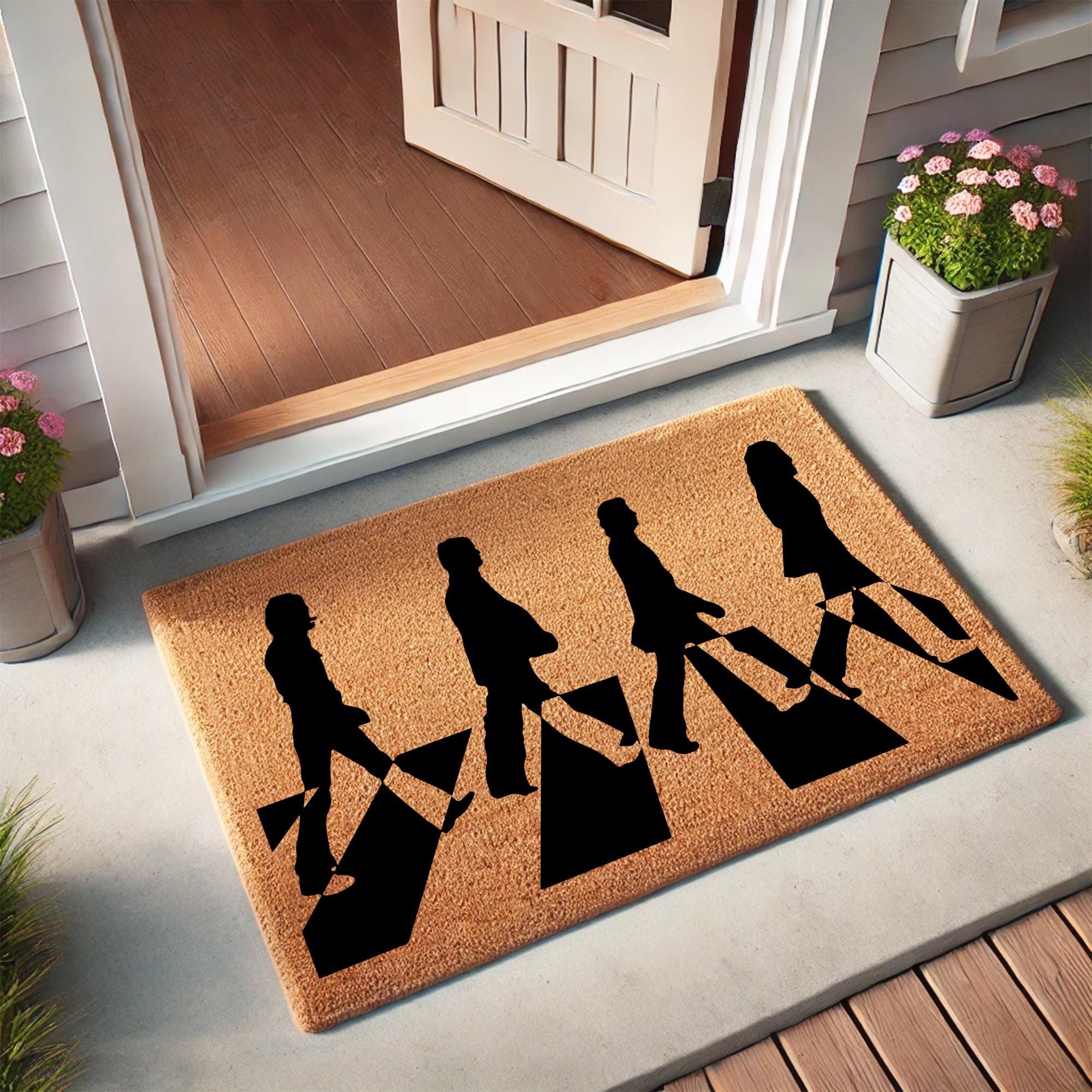 Handcrafted Beatles Inspired Doormat - Bring the Iconic Band's Spirit ...