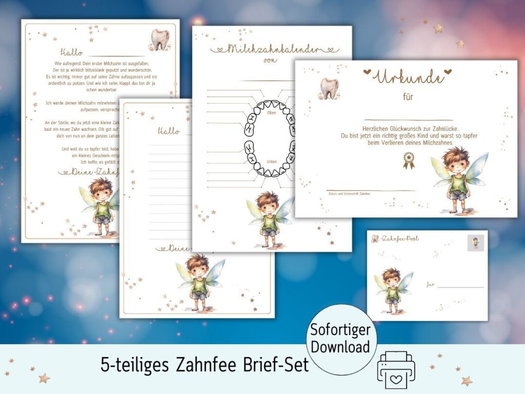Tooth Fairy Letter, Tooth Fairy Gift, Wobbly Tooth Letter, Child Reward ...