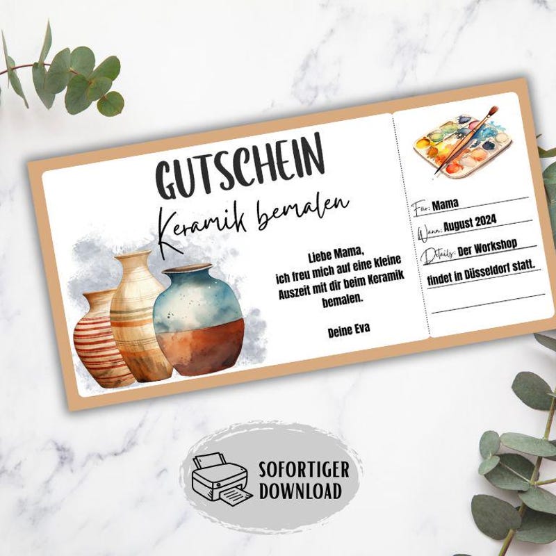 Ceramic Voucher - Etsy