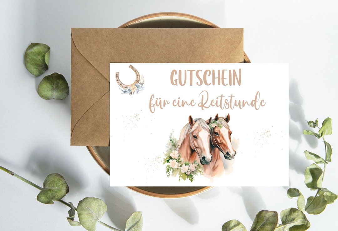 Voucher for Riding Lessons Time Instead of Stuff Gift Voucher for ...