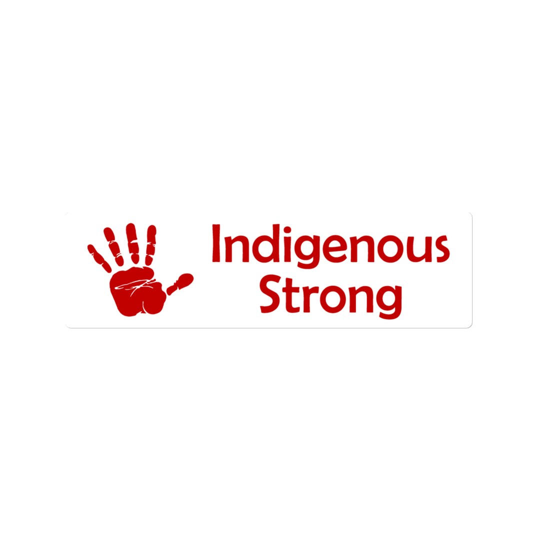 Red Hand Indigenous Strong Native American Women Gift 12" Sticker With ...