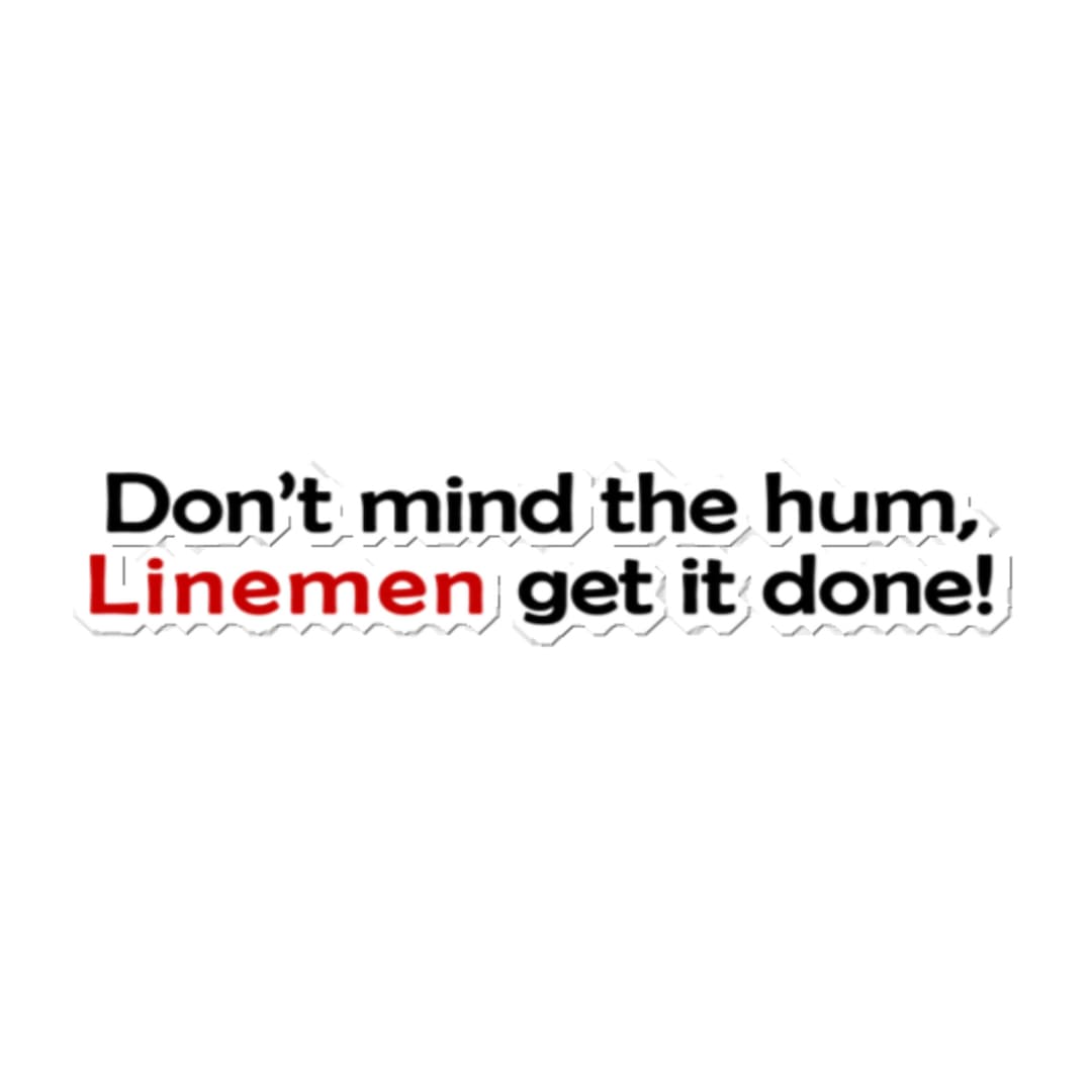 Linemen Bumper Sticker Gift Decal - Etsy
