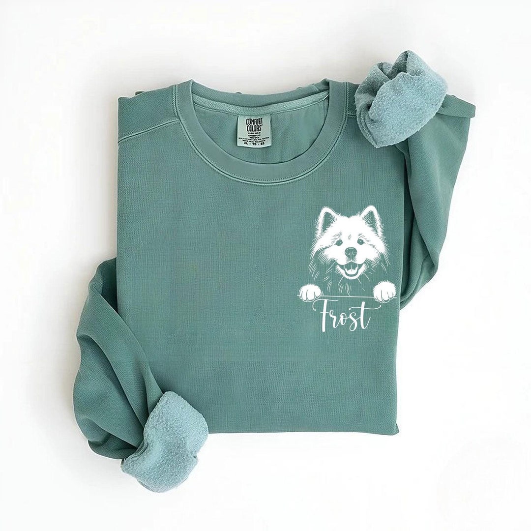Custom Samoyed Sweatshirt | Personalized Samoyed Dog Sweater | Samoyed ...
