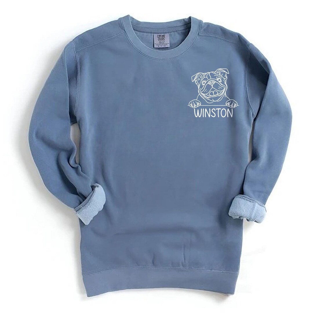 Custom English Bulldog Sweatshirt | Bulldog Sweater | Dog Mom Sweater ...