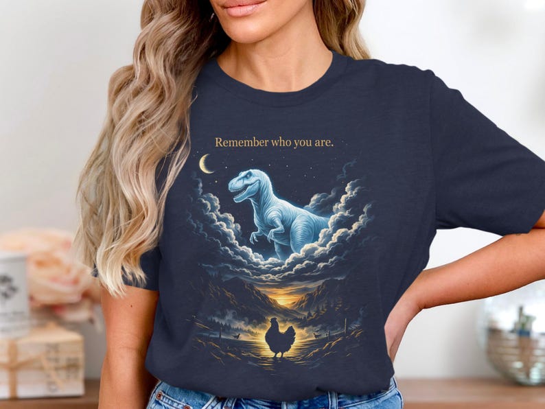 T-rex Chicken Evolution Shirt | Remember Who You Are Graphic Tee ...