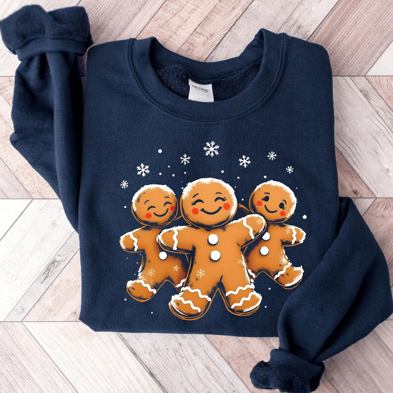 Gingerbread Sweatshirt | Cute Christmas Sweater | Gingerbread Sweater ...