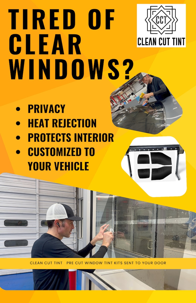 Precut Window Tint Kit Customized for Any Make and Model Professionally ...