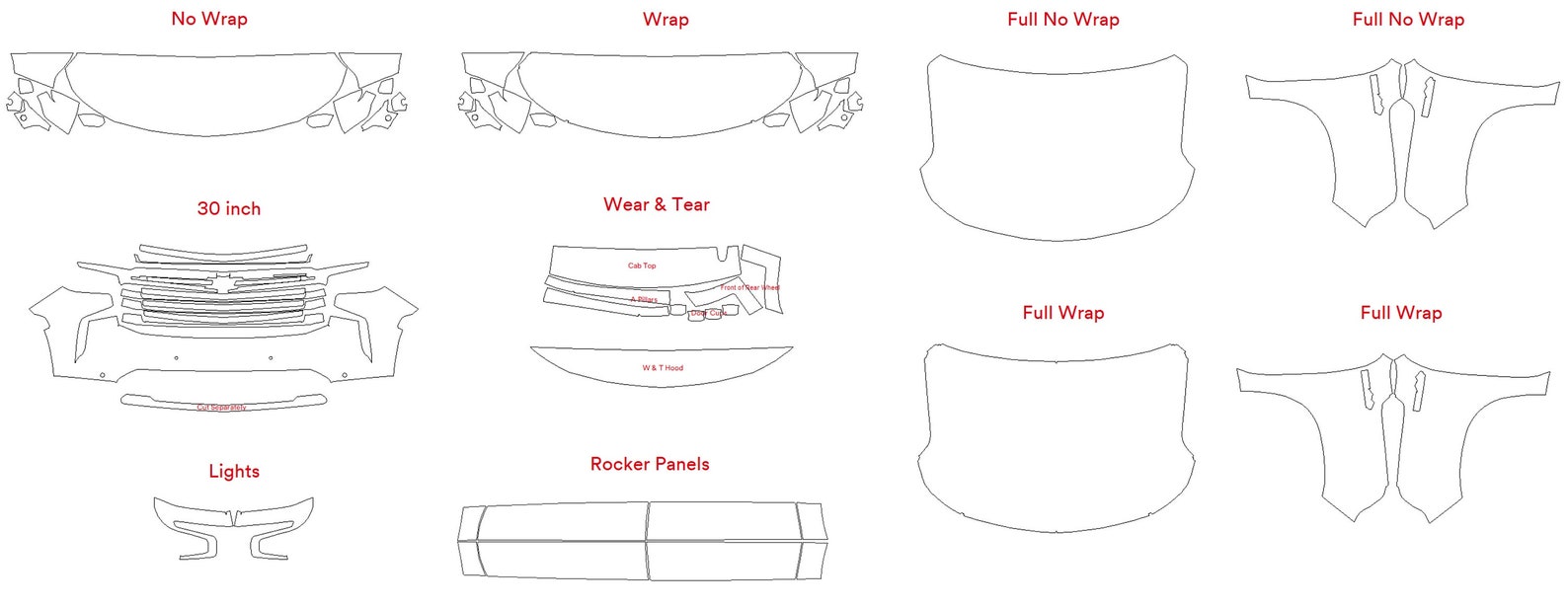 Precut Paint Protection Film Kit (front Bumper and Hood Strip ...