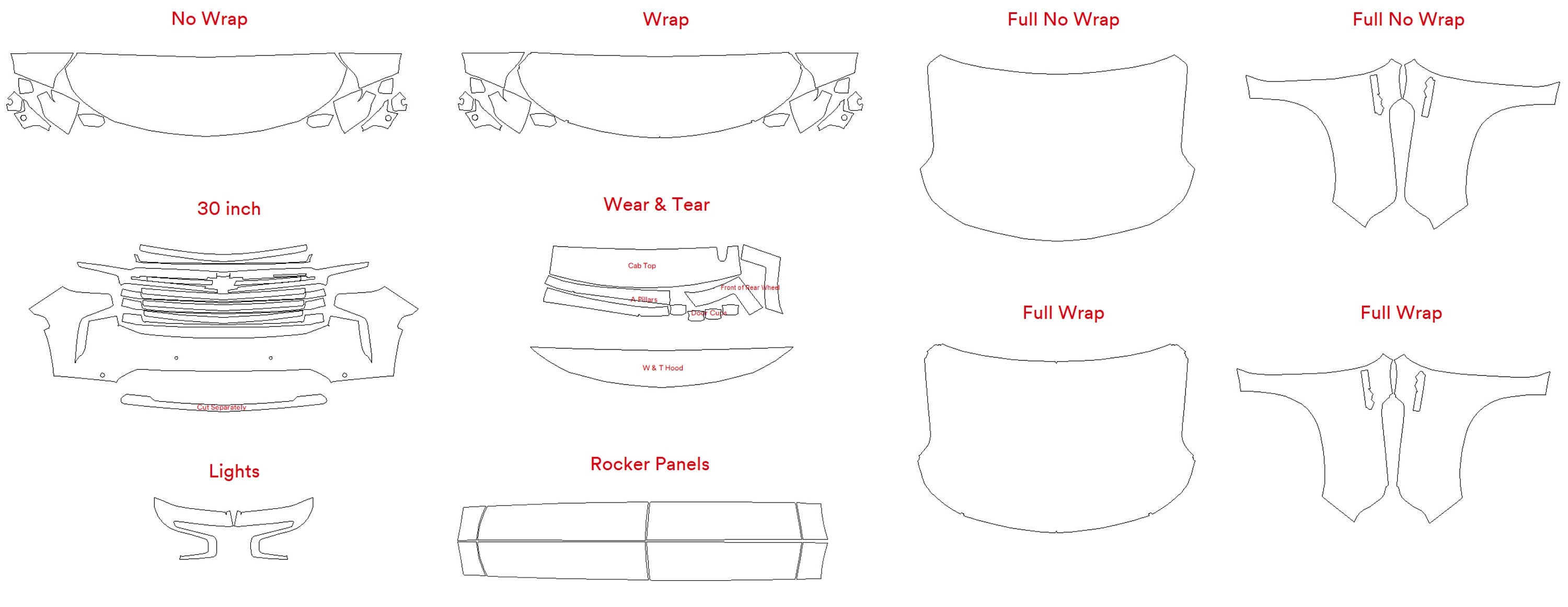 Precut Paint Protection Film Kit (front Bumper and Hood Strip ...