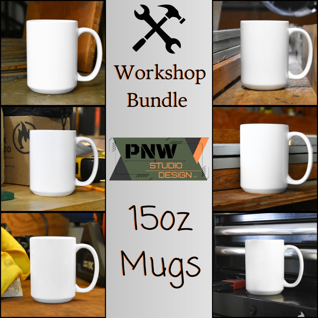Workshop Bundle 15oz Ceramic Mug Mockups - Etsy