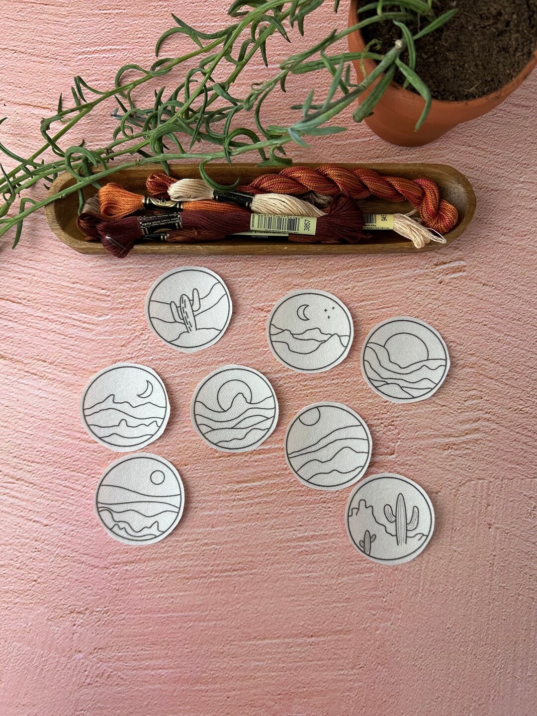INDIVIDUAL Stick & Stitch Desert Landscape Designs 8 Options Desert ...