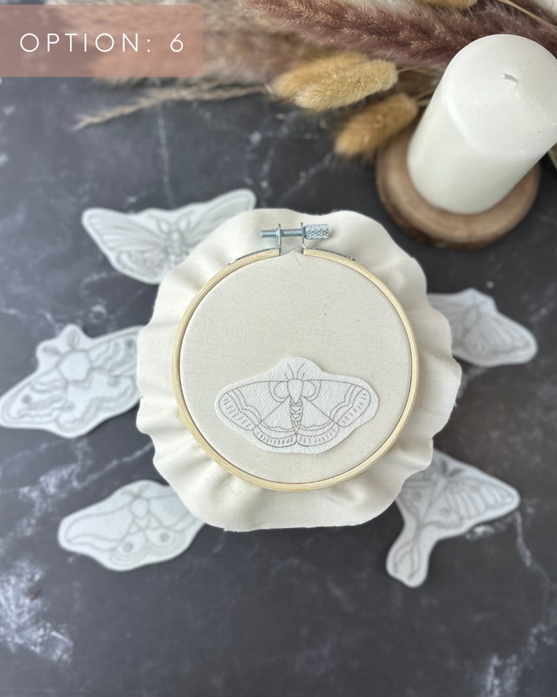 Moth Stick and Stitch – DIY Embroidery Pattern - Individual Design ...